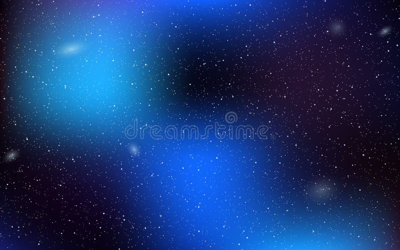 Night Sky Realistic Vector Background Stock Vector - Illustration of ...