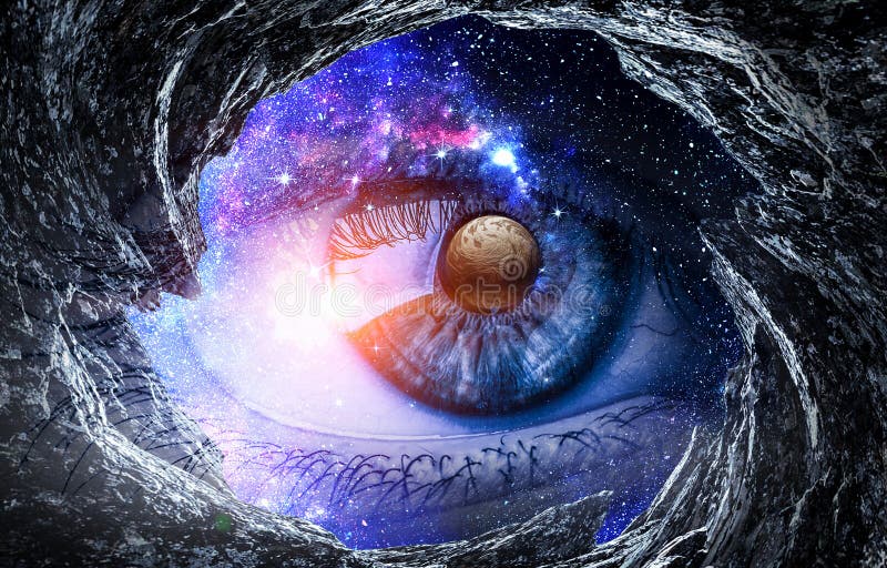 Space abstract backdrop stock illustration. Illustration of astrology ...