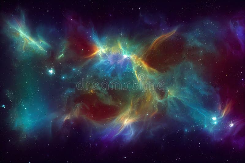 Space abstract background stock illustration. Illustration of galaxy ...
