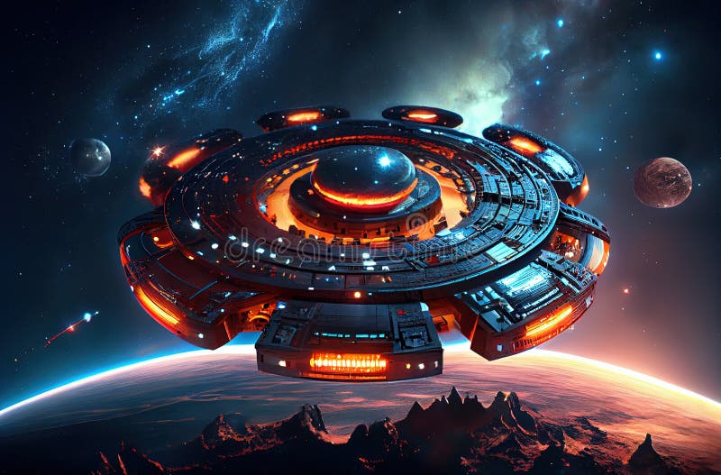 Space abstract background stock image. Image of ship - 269360095