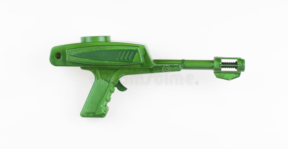 Space Alien Gun Isolated on White Stock Photo - Image of blast ...