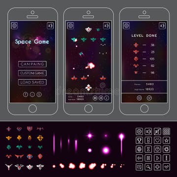 Spacecraft Sprites Stock Illustrations – 4 Spacecraft Sprites Stock ...