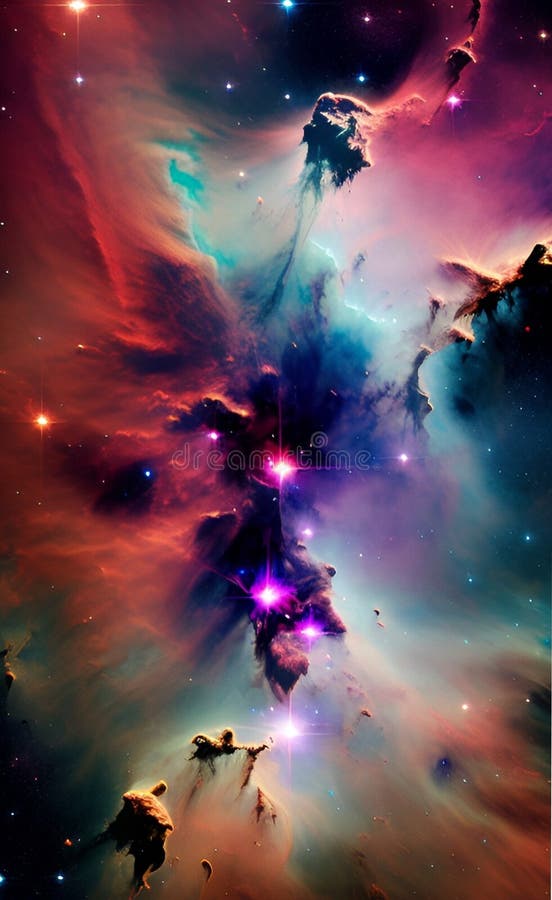 Space Art Illustration Artificial Intelligence Artwork Generated Stock ...