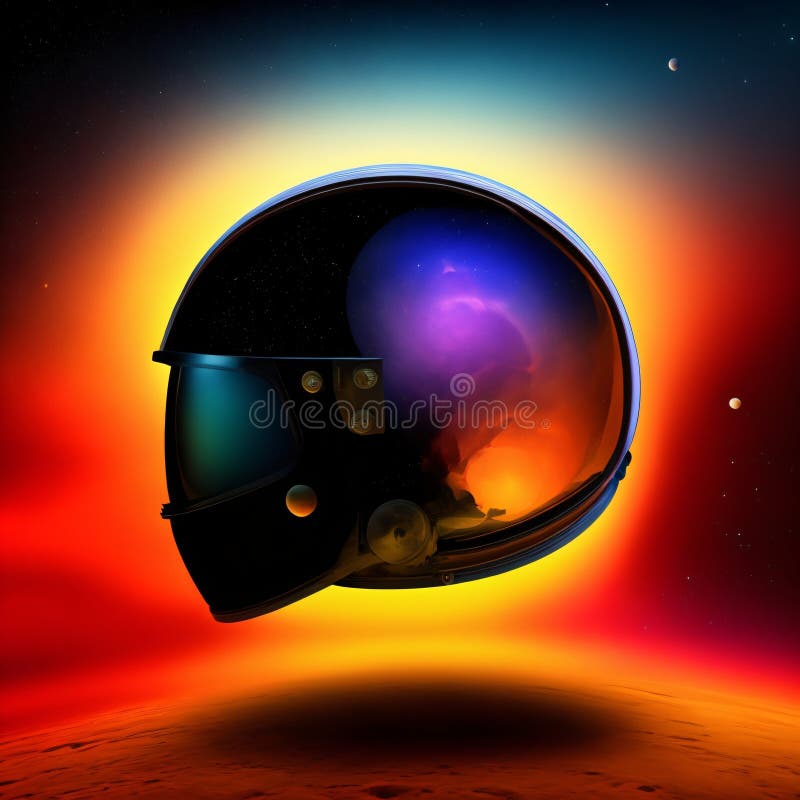 A Space Astronaut Sitting Inside a Space Rocket. Side Profile Stock ...