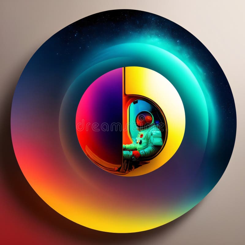 A Space Astronaut Sitting Inside a Space Rocket. Side Profile Stock ...