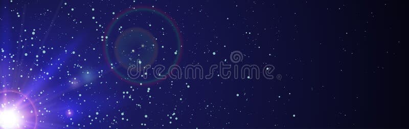 Space Background with Blue Light from Behind Stock Vector ...