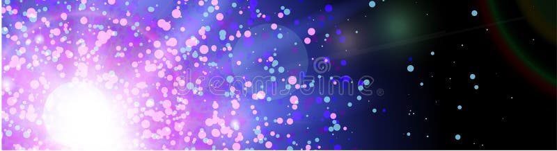 Space Background with Blue Light from Behind Stock Vector ...