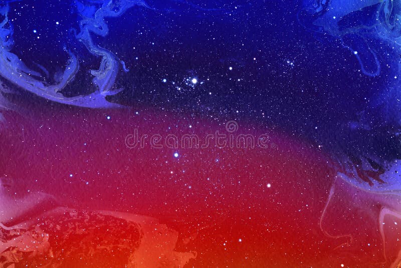 Space Background Blue Red. Abstract Space Background for Design Stock ...