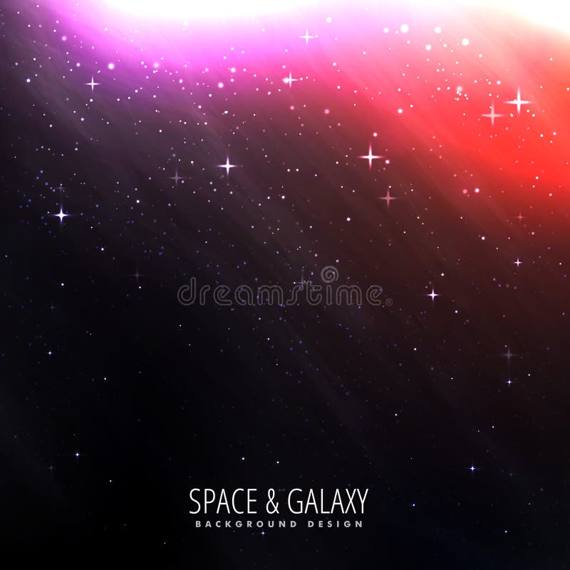 Space Background with Bright Starlight Stock Vector - Illustration of ...