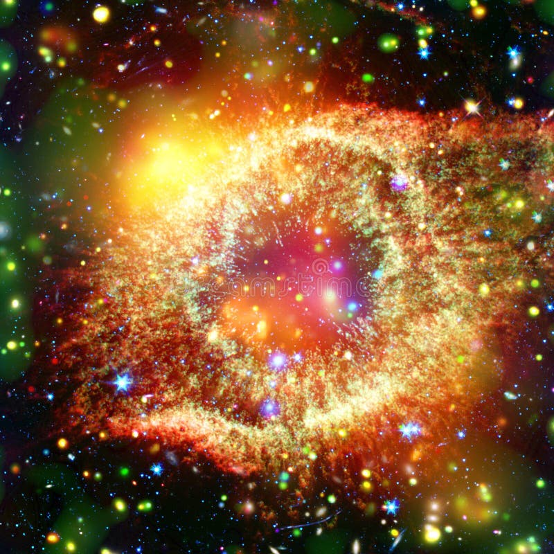 Space Background with Colorful Galaxy Cloud Nebula. the Elements Stock ...