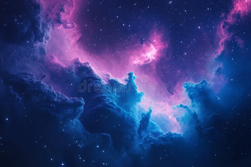 A Space Background and Design Element are Formed by the Collision of ...