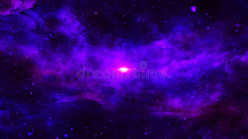 Space Background. Flight in Space with Simulation of Galaxies and ...
