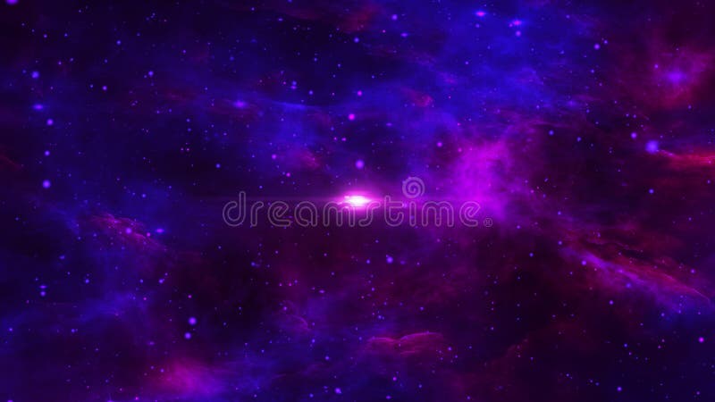 Space Background. Flight in Space with Simulation of Galaxies and ...