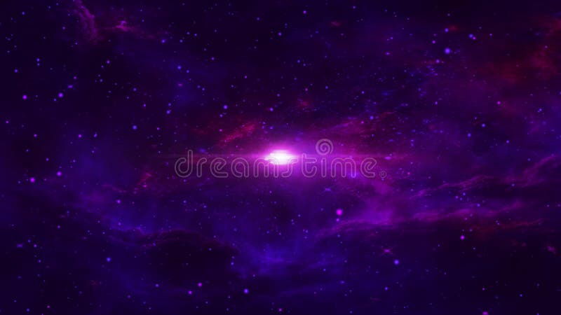 Space Background. Flight in Space with Simulation of Galaxies and ...