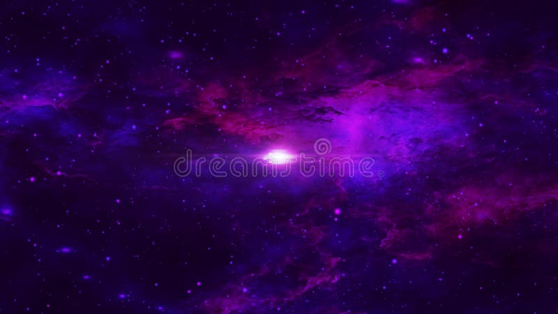 Space Background. Flight in Space with Simulation of Galaxies and ...