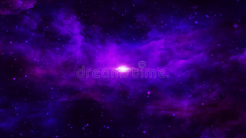 Space Background. Flight in Space with Simulation of Galaxies and ...