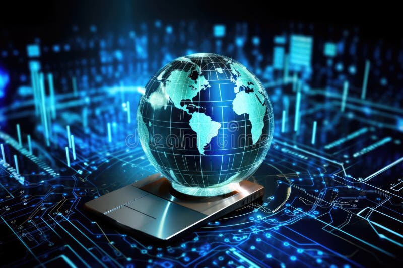 Global Digit Technology Background Network Globe Information Business ...