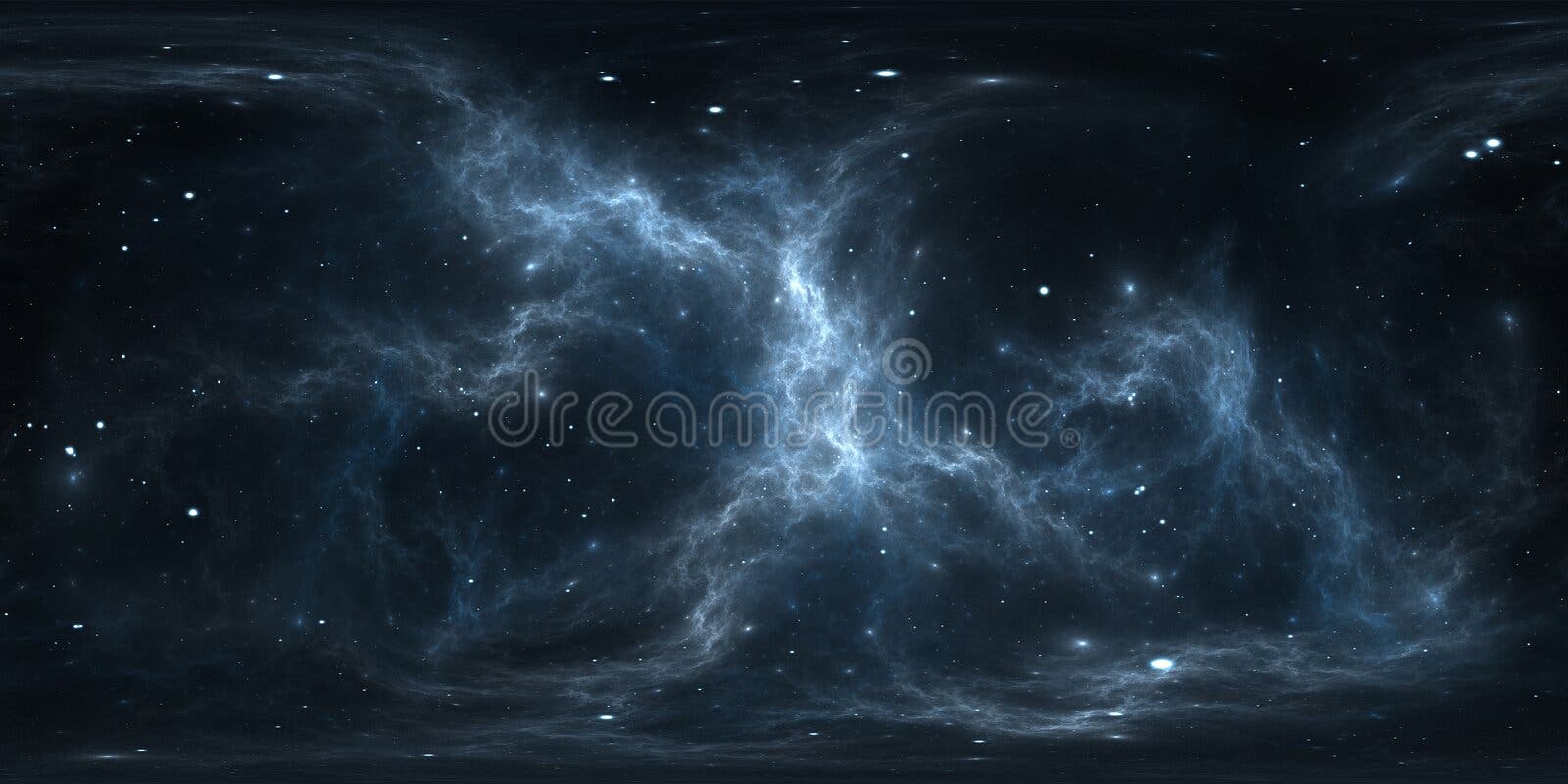 360 Degree High Detailed Space Background with Stars. Panorama ...