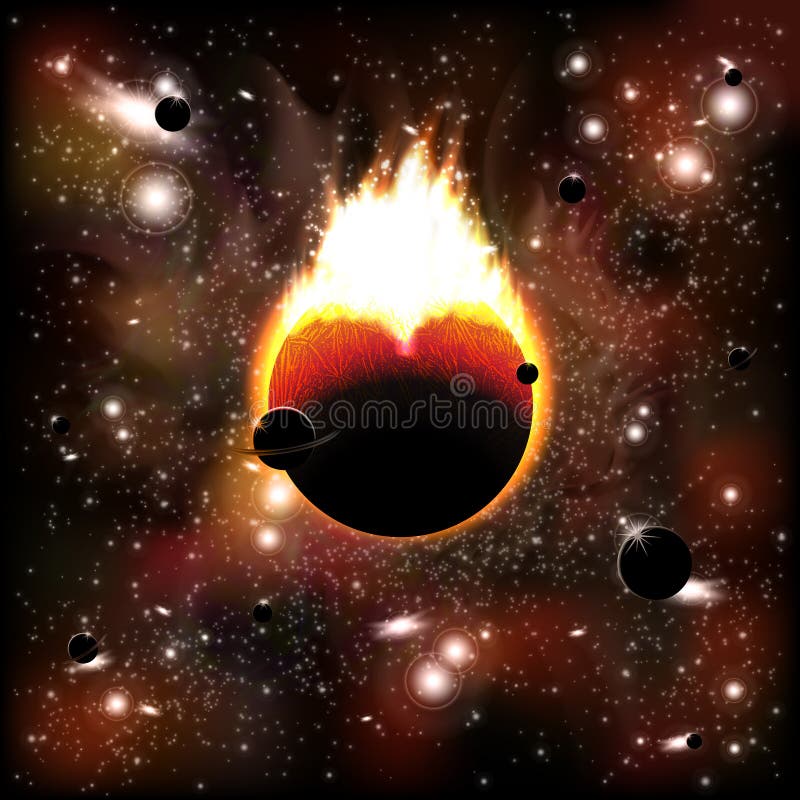 Fire Red Planets Universe Background Stock Illustrations – 125 Fire Red ...