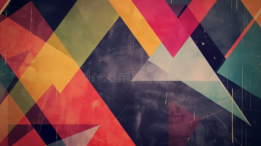 Space Background Overlays Blue Triangles Stock Illustration ...