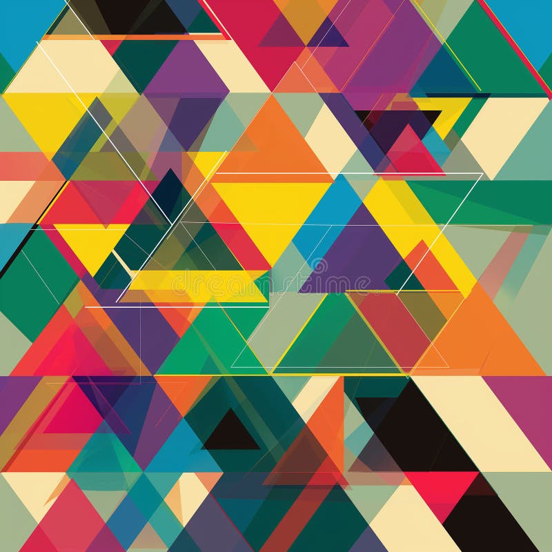 Space Background Overlays Blue Triangles Stock Illustration ...