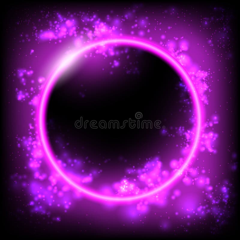 Planet on the Black Background Stock Illustration - Illustration of ...