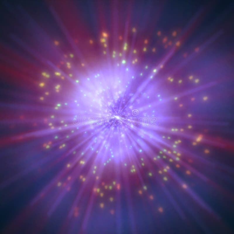 Space Background. Realistic Colorful Cosmos Stock Illustration ...