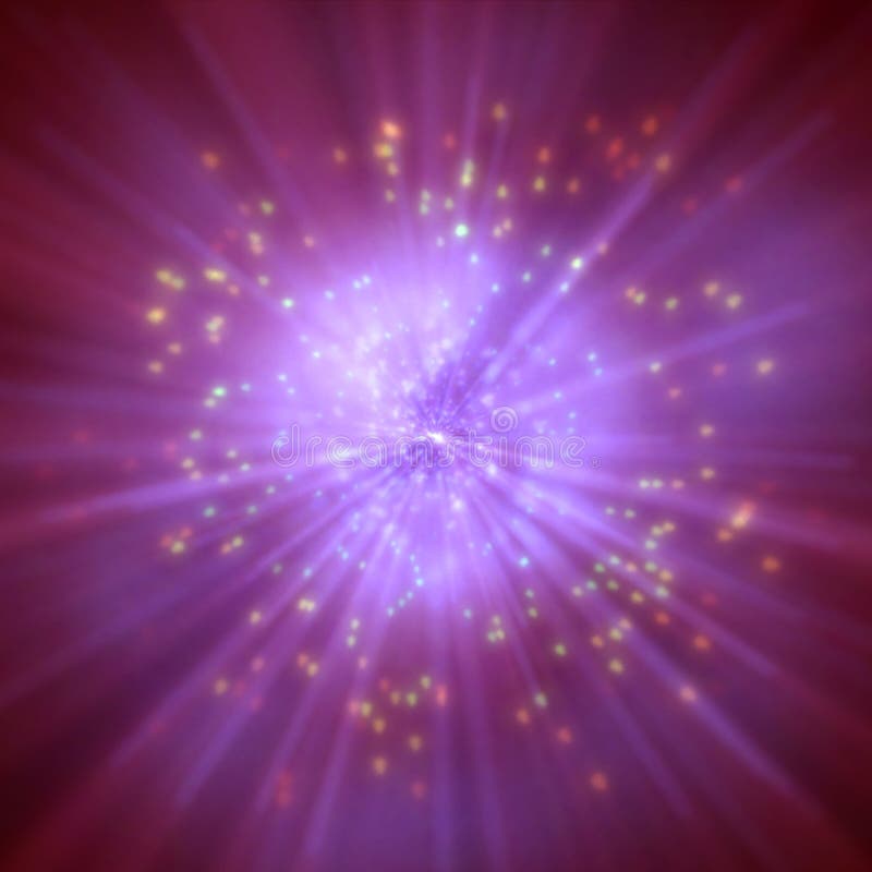 Space Background. Realistic Colorful Cosmos Stock Illustration ...