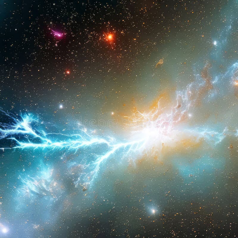 Space Background with Realistic Nebula. Generative AI Stock Image ...