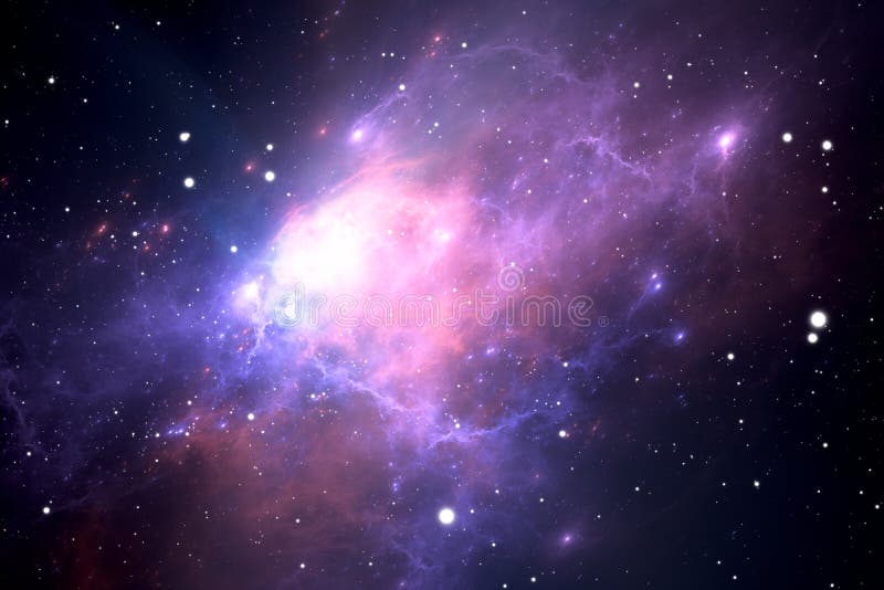 Space Background with Star Field and Nebula, for Use with Projects on ...
