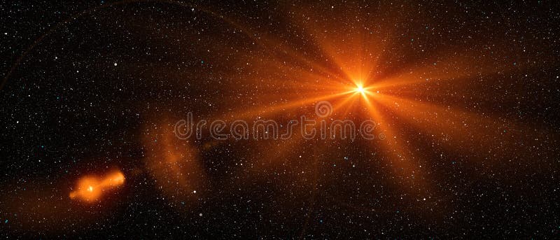 Abstract Galaxy Sky Space Background with Stars and Light Effects ...