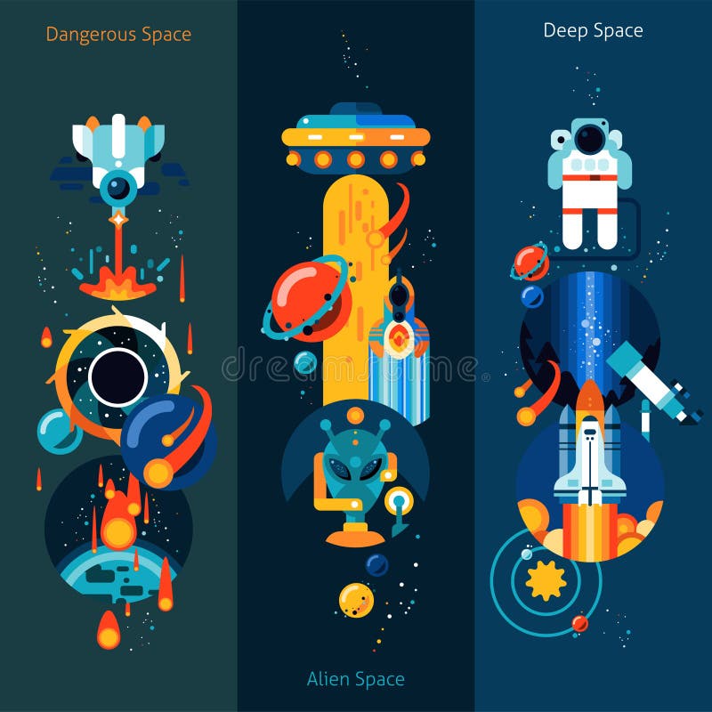 Space Elements Set stock vector. Illustration of cosmos - 51915867
