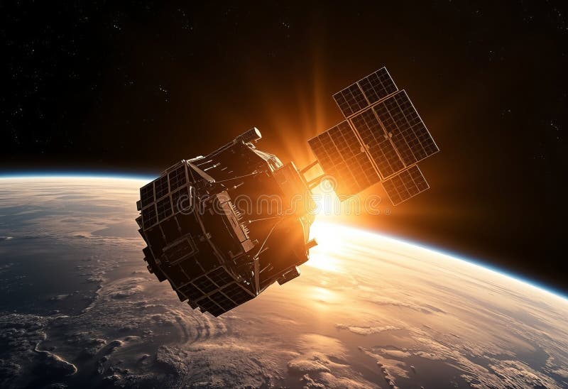 Space Based Solar Power Stations Satellites Harnessing Solar Pow Stock ... Space Based Solar Power Stations Satellites Harnessing Solar Pow Stock ...