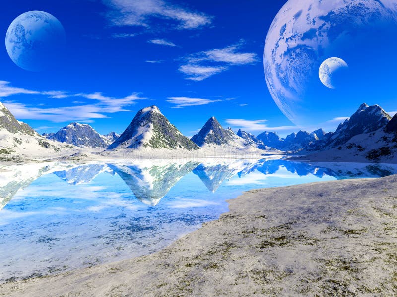 Space stock illustration. Illustration of beautiful, desert - 58460420