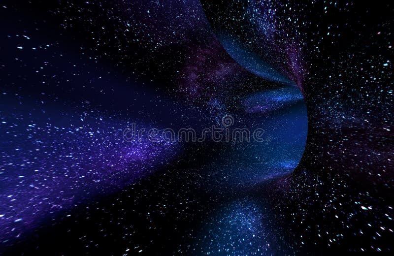 Space Bending Distortion in Event Horizon Stock Illustration ...