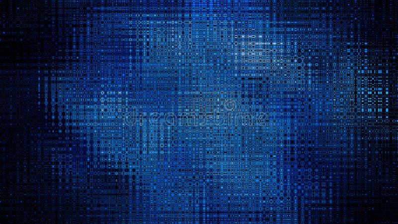 Space Blue Anamorphic Symmetrical Abstract Background Stock ...