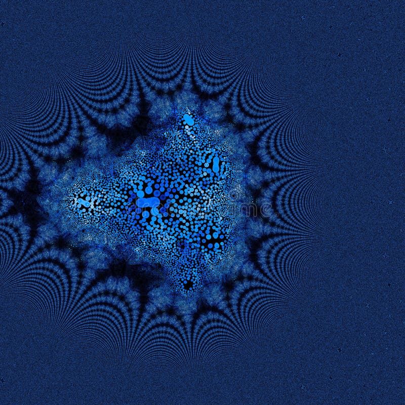 Space Blue Anamorphic Symmetrical Abstract Background Stock ...