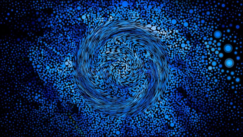 Space Blue Anamorphic Symmetrical Abstract Background Stock ...