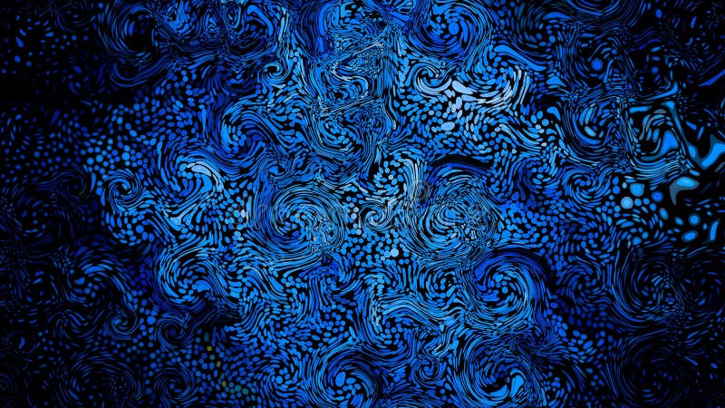 Space Blue Anamorphic Symmetrical Abstract Background Stock ...