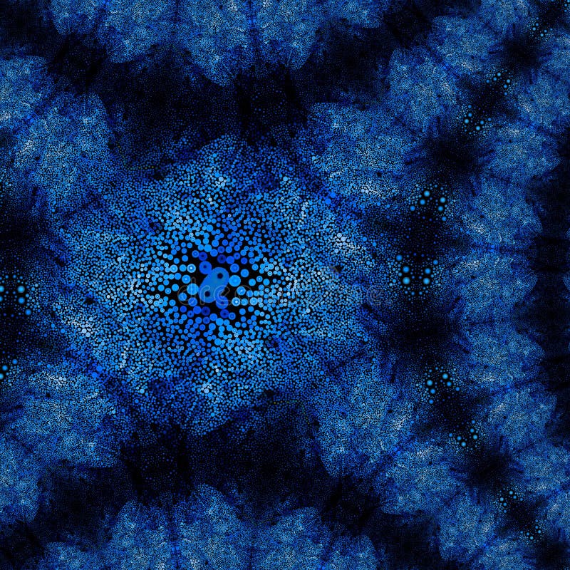 Space Blue Anamorphic Symmetrical Abstract Background Stock ...