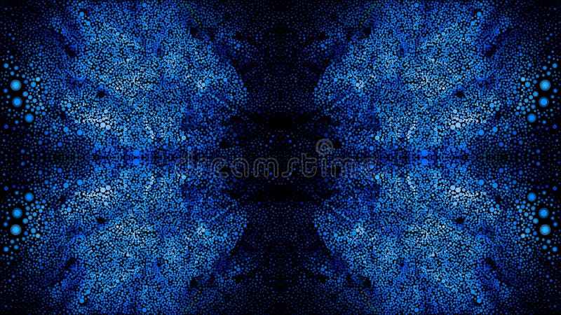 Space Blue Anamorphic Symmetrical Abstract Background Stock ...