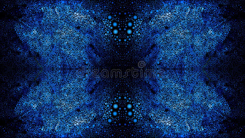 Space Blue Anamorphic Symmetrical Abstract Background Stock ...