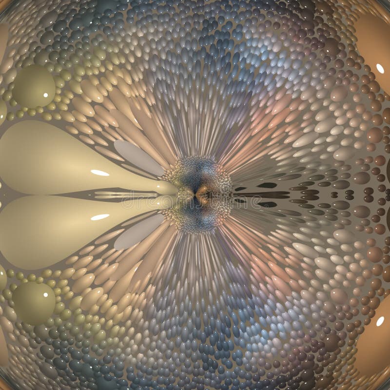 Space Bubbles Abstract Background Shapes and Blurs Stock Illustration ...