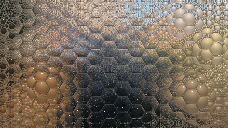 Space Bubbles Abstract Background Shapes and Blurs Stock Illustration ...