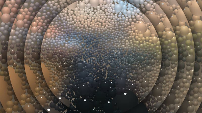 Space Bubbles Abstract Background Shapes and Blurs Stock Illustration ...