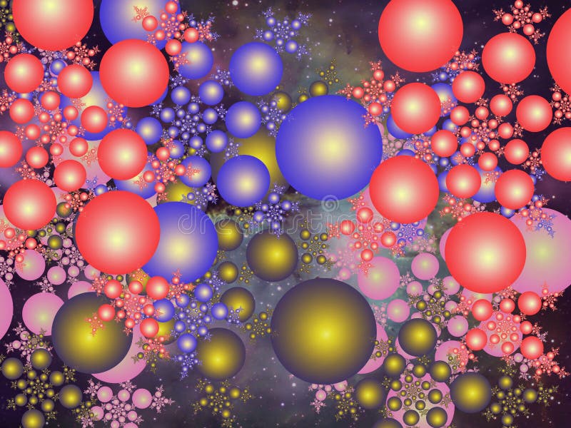 Space Bubbles stock illustration. Illustration of green - 33254411