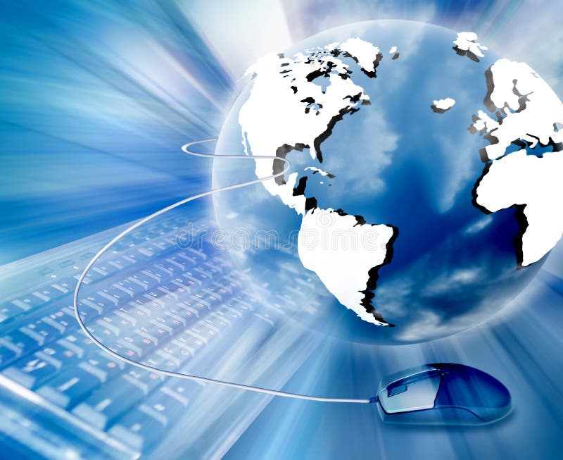 Space Business Communication Stock Illustration - Illustration of ...