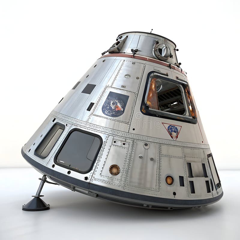 Space Capsule 3D Icon, stock illustration. Illustration of expedition ...