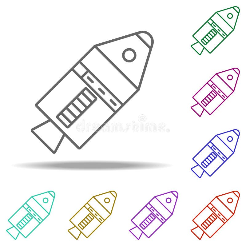 Space Capsule Icon. Elements of Cartooning Space in Multi Color Style ...