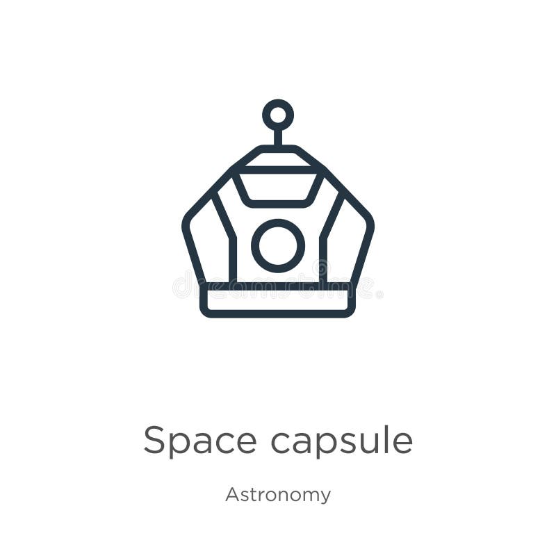 Space Capsule Icon Vector. Trendy Flat Space Capsule Icon from ...